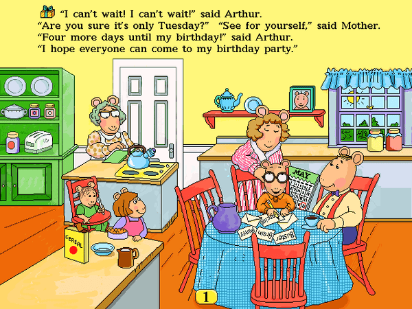 LIVING BOOKS: ARTHUR'S BIRTHDAY PC GAME +1Clk Windows 11 10 8 7 Vista ...