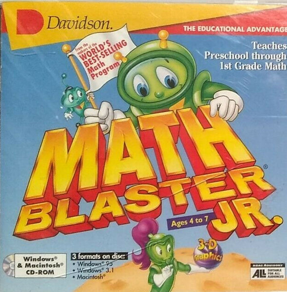 MATH BLASTER JR. 4-6 +1Clk Windows 11 10 8 7 Vista XP Install ...
