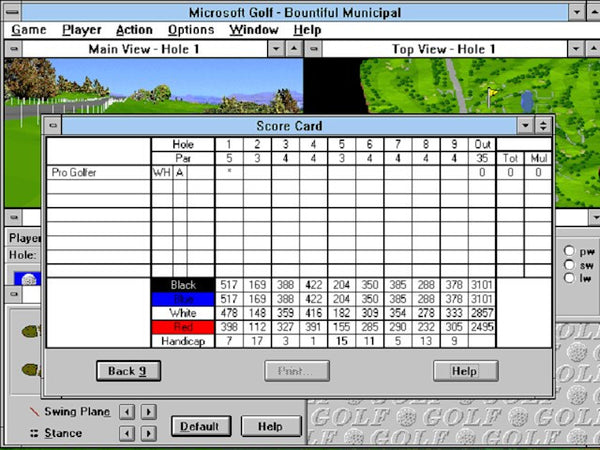 MICROSOFT GOLF 1.0 MULTIMEDIA EDITION +1Clk Windows 11 10 8 7 Vista XP ...