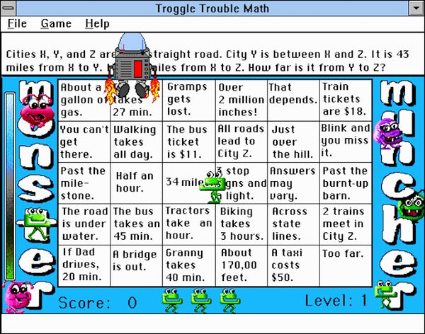 TROGGLE TROUBLE MATH MECC +1Clk Windows 11 10 8 7 Vista XP Install ...