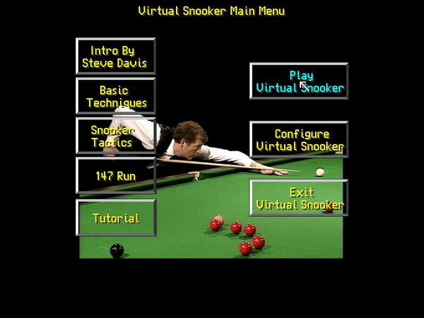 VIRTUAL SNOOKER PC GAME 1995 CELERIS +1Clk Windows 11 10 8 7 Vista XP ...